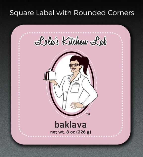square label with rounded corners - Paperjam PDX